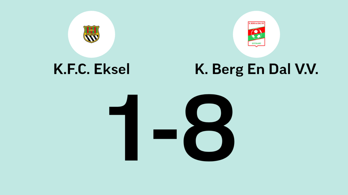 Berg en Dal boekt monsterzege op FC Eksel | GVA